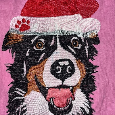 Christmas Dog Embroidery Designs, Machine Embroidery Pattern, Download ...
