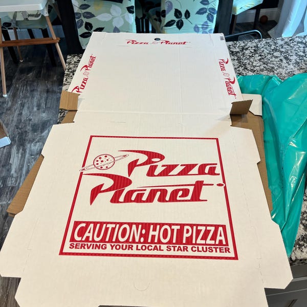 Pizza Planet Pizza Box Label Design Instant Corjl Digital PDF SVG JPG ...