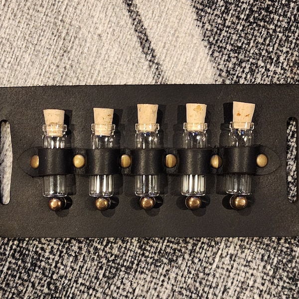 Five Bottle Steampunk Belt Slide - Steampunk Accessory - Belt Slide - # ...