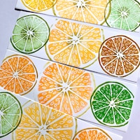 Lemon Rubber Stamp, Stamps for Card Making, Citrus Stamp, Grapefruit ...