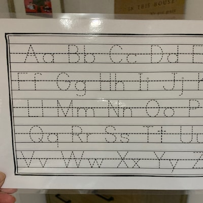 Printable Alphabet Letters Tracing Page Includes Bonus - Etsy