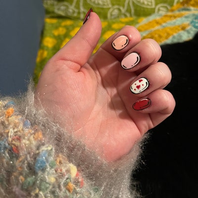 Reusable Crime Scene Pop Art Press on Nails - Etsy