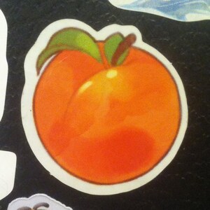 Peach Stickers - Etsy