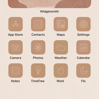 Neutral Boho App Icons, Ios 14 Icons Aesthetic, iPhone Icons Minimalist ...