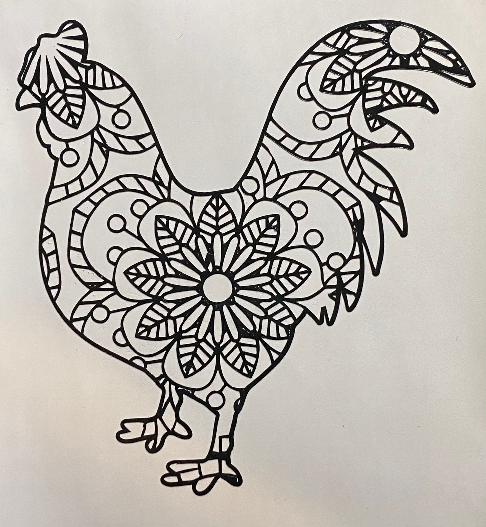 Gallo SVG Mandala Gallo SVG Pollo SVG Mandala Svg | Etsy México