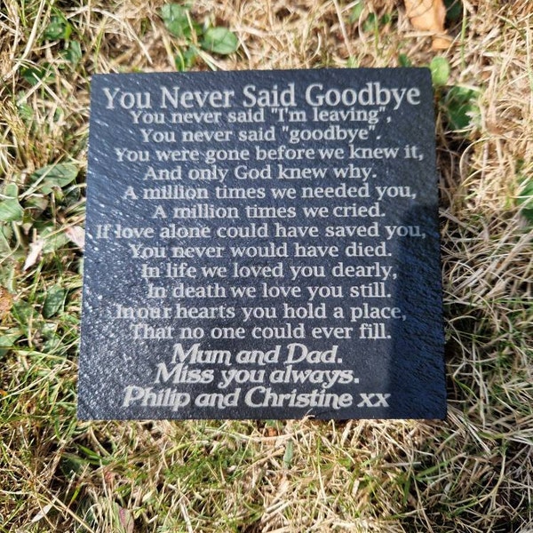 Personalised Biker Memorial Plaque Motorbike Slate Motorcycle Grave ...