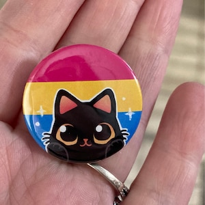Pride Cat Flags Button Pin LGBTQ Custom Trans Gay | Etsy UK