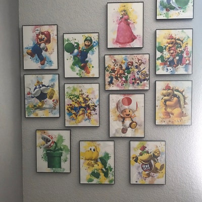 Rainbow World Map PRINTABLE Colorful Watercolor World Map Wall Art ...