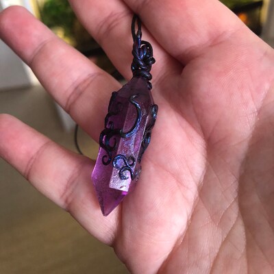 Magical Crystal, Crystal Necklace, World of Warcraft Necklace, Dark ...