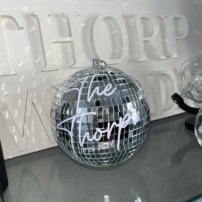 Personalised Disco Ball 20cm Party & Wedding Decor Unique - Etsy