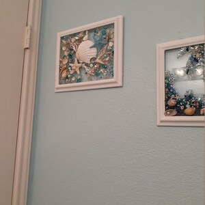 Deep Blue Ocean Wave/sea Glass Wave Window/sea Glass | Etsy