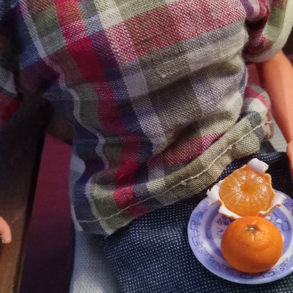 Miniature Tangerine , Dollhouse Food, Food for Dollhouse, Mini Food ...