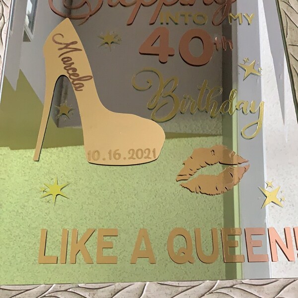 Stepping Into My 52nd Like a Queen SVG, 52nd Birthday Svg, 52 Birthday ...