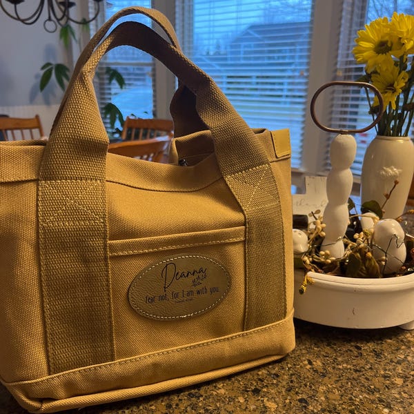 Bible Bag,canvas Satchel Tote, Multi Pocket,personalized,religious Gift Women,bible Study ...