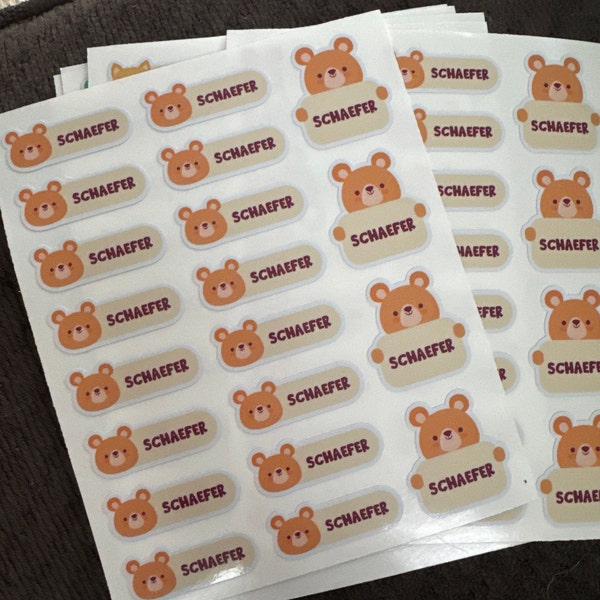 Kid Name Label｜laminated Kid Name Sticker｜waterproof Kid Name｜kids ...