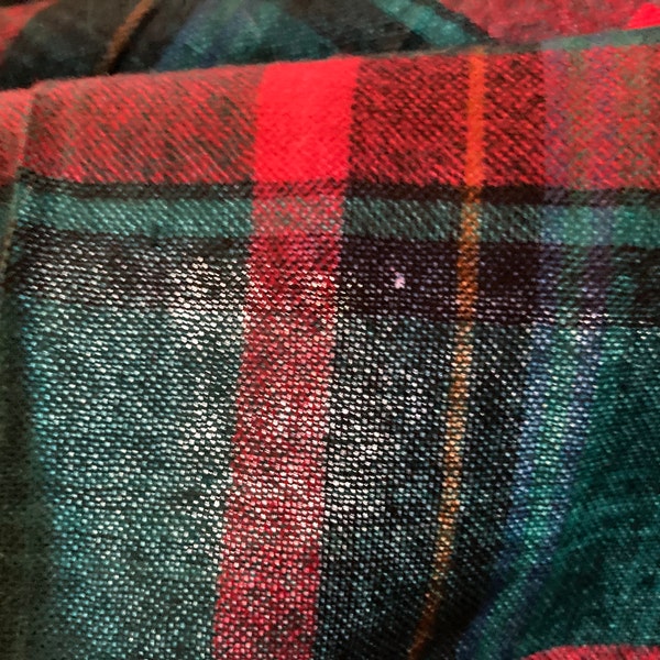 Vintage Swando Plaid Skirt Pleated Skirt Size 14 Made in England Red ...