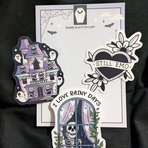 Moon Witch Stickers, Witch Stickers, Moon Stickers, Witchy Stickers ...