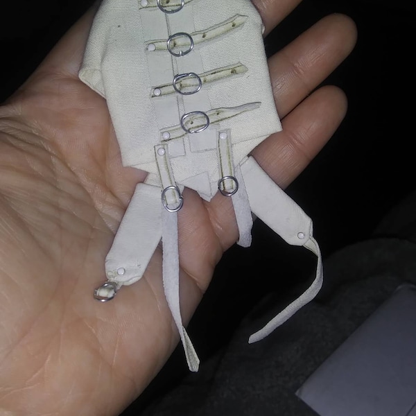 Doll Miniature Handcrafted Medical Hospital Straight Jacket White 1 ...