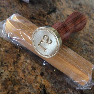 Custom Initials Wax Seal Stamp Personalized Dots Monogram Wedding ...