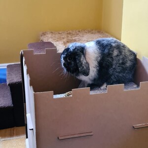 The Castle Corrugated Cardboard Castle for Bunny Rabbits & | Etsy UK