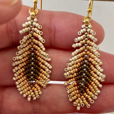 CHARMING Beaded Fringe Hoop Earring Kit Seed Bead Earring Kit - Etsy