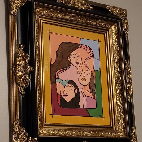 Baroque Colonial Style Frame, Antique Gold,black Frame,ornate Wood ...