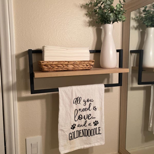 Bath Towel Storage, Towel Shelf Vertical, Bathroom Storage Shelf With ...