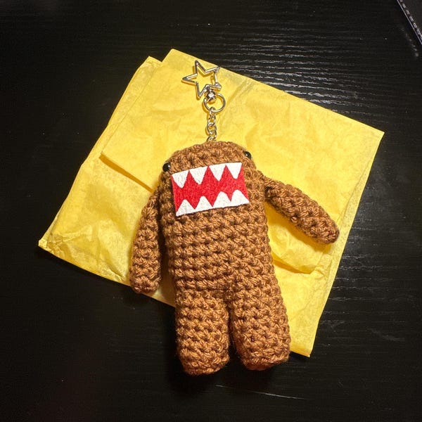 Crochet 2000s Do-mo Keychain (made to Order) - Etsy