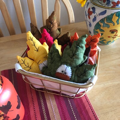 Primitive Fall Leaf Bowl Fillers, Fall Leaf Decor, Fall Leaf Decoration ...