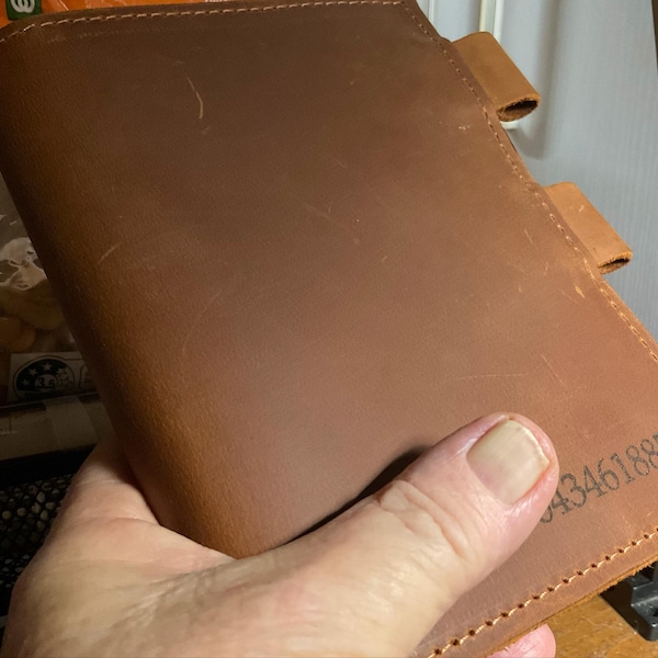 Personalized Note Card Holder, 3x5 Index Card Holder, Leather Index ...