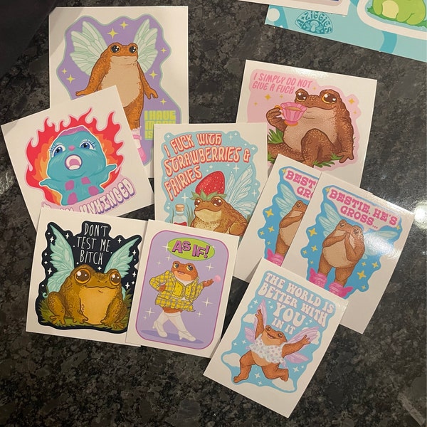 I AM UNHINGED Bibble Meme Sticker | Fairytopia Bibble Flames Meme ...