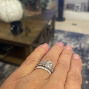 1.8mm Micro Pave Eternity Diamond Ring Delicate Diamond - Etsy