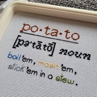 Potato Samwise Quote Cross Stitch PATTERN Instant Download - Etsy Canada