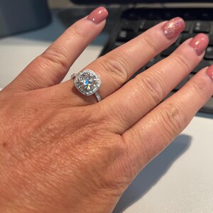 Rose Gold Oval Engagement Ring , Elongated Oval Ring, Flashy Engagement ...