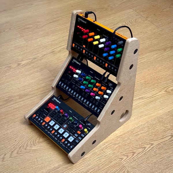 Behringer Crave, Edge & Spice - MDF Triple Stand From Synths and Wood ...