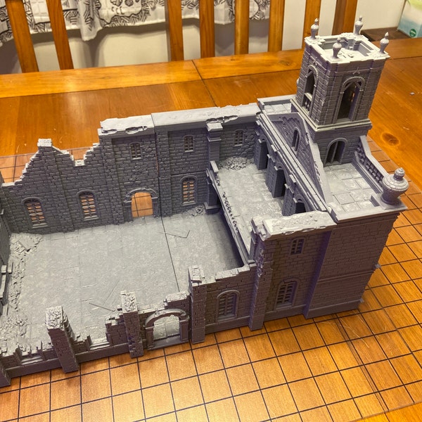 Caribbean Church Dnd Miniature Terrain, Dungeons and Dragons, D&D ...