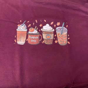 Fall Coffee Sweatshirt, Fall Sweater, Pumpkin Spice Sweatshirt, Cute ...