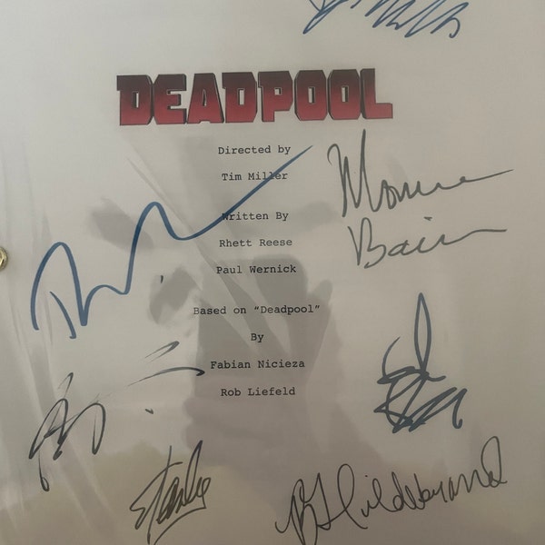 Deadpool Movie Script - Etsy