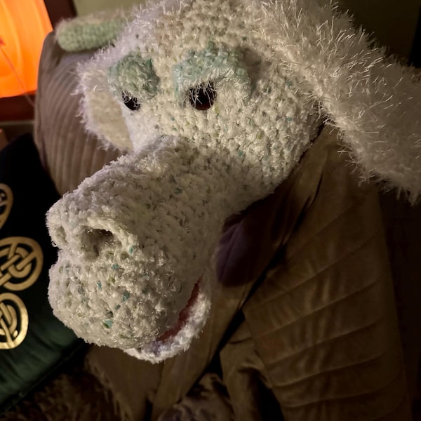 Amigurumi Crochet Pattern for Falkor Inspired Luck Dragon. Instruction ...