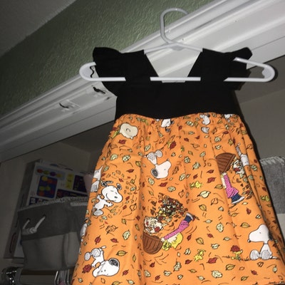 Snoopy Dress, Charlie Brown, Lucy, Peanuts Dress, Thanksgiving Baby Dress, Baby Girls Dress ...