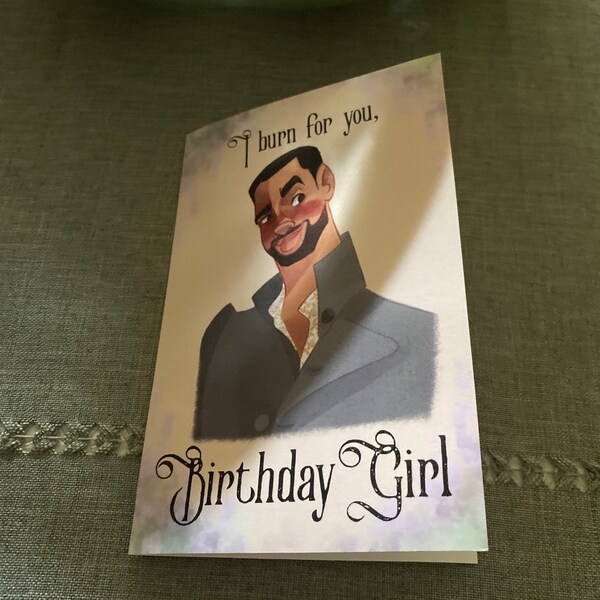 The Duke of Hastings Funny Birthday Card Illustration Inspired by ...