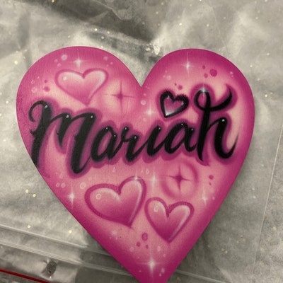 Airbrush Canvas Script Name Design - Etsy