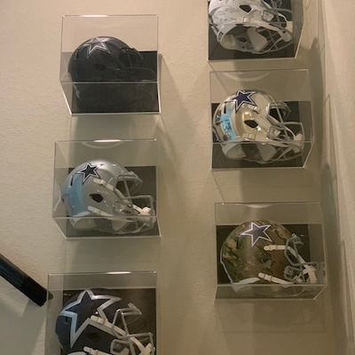 Acrylic Wall Mount Full Sized Football Helmet Display Case by Gameday ...