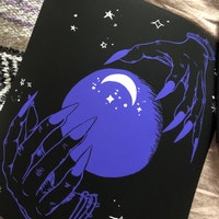 GLOSSY Psychic Snake Hands Art Print Gothic, Macabre, Psychedelic ...