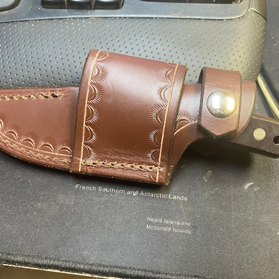 Custom Leather Crossdraw Sheath for Schrade Sharpfinger 152OT - Etsy