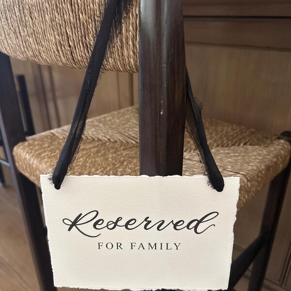 Reserved Row Sign, Wedding Reserved Sign, 5x7 Wedding Reception Sign ...