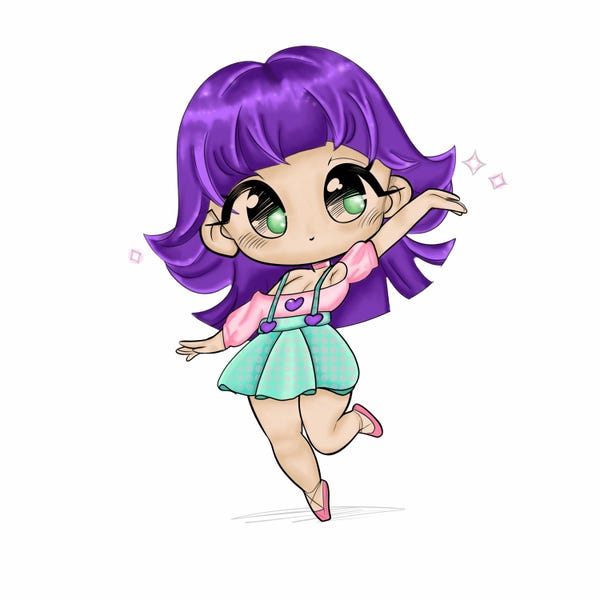 Procreate Anime Face Base Girl Woman Female Head Brushes Stamps ...