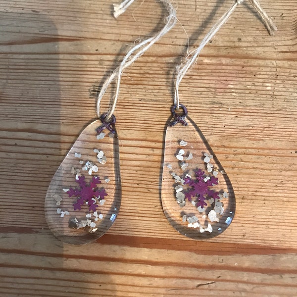 Christmas Decoration Glass Pear-drops Add to a Wreath/gift, Hang From ...
