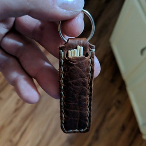 THE SECRET STASH Leather Key Ring Fob With Secret Money Compartment - Etsy