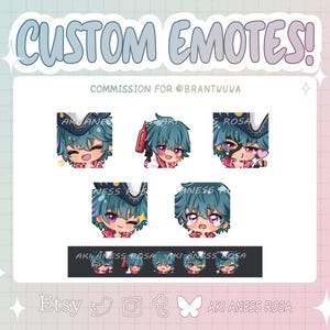Sunday Emotes Set2 for Twitch, Discord, Youtube | Stream - Honkai Star ...